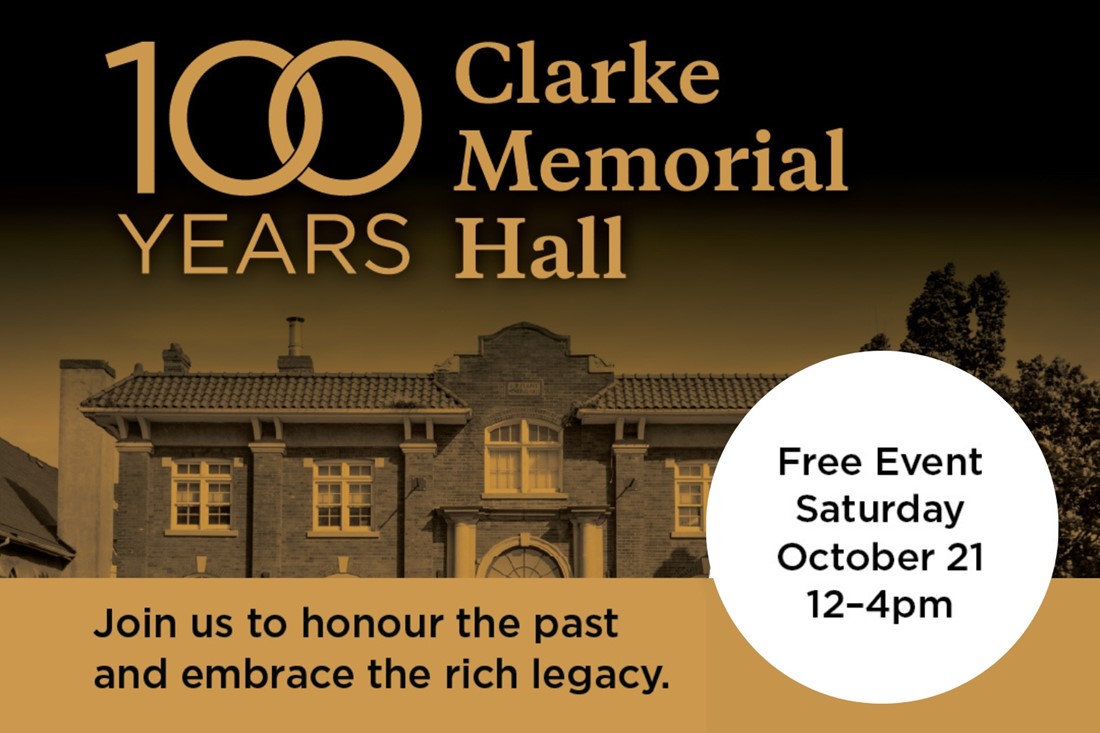 Celebrating 100 Years - Clarke Memorial Hall